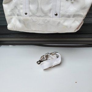 Coach | Bags | Coach F9712 Kyra Nylon Signature Whitesilver | Poshmark